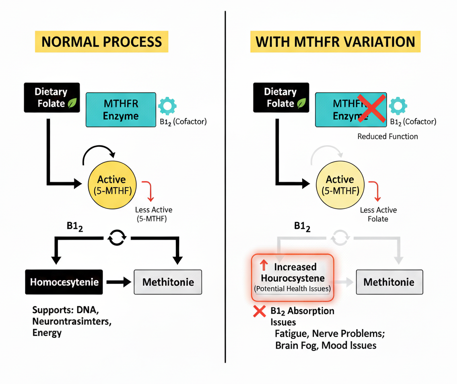 MTHFR, Folate & B12 — Why Activated Vitamins Matter – Patched Up